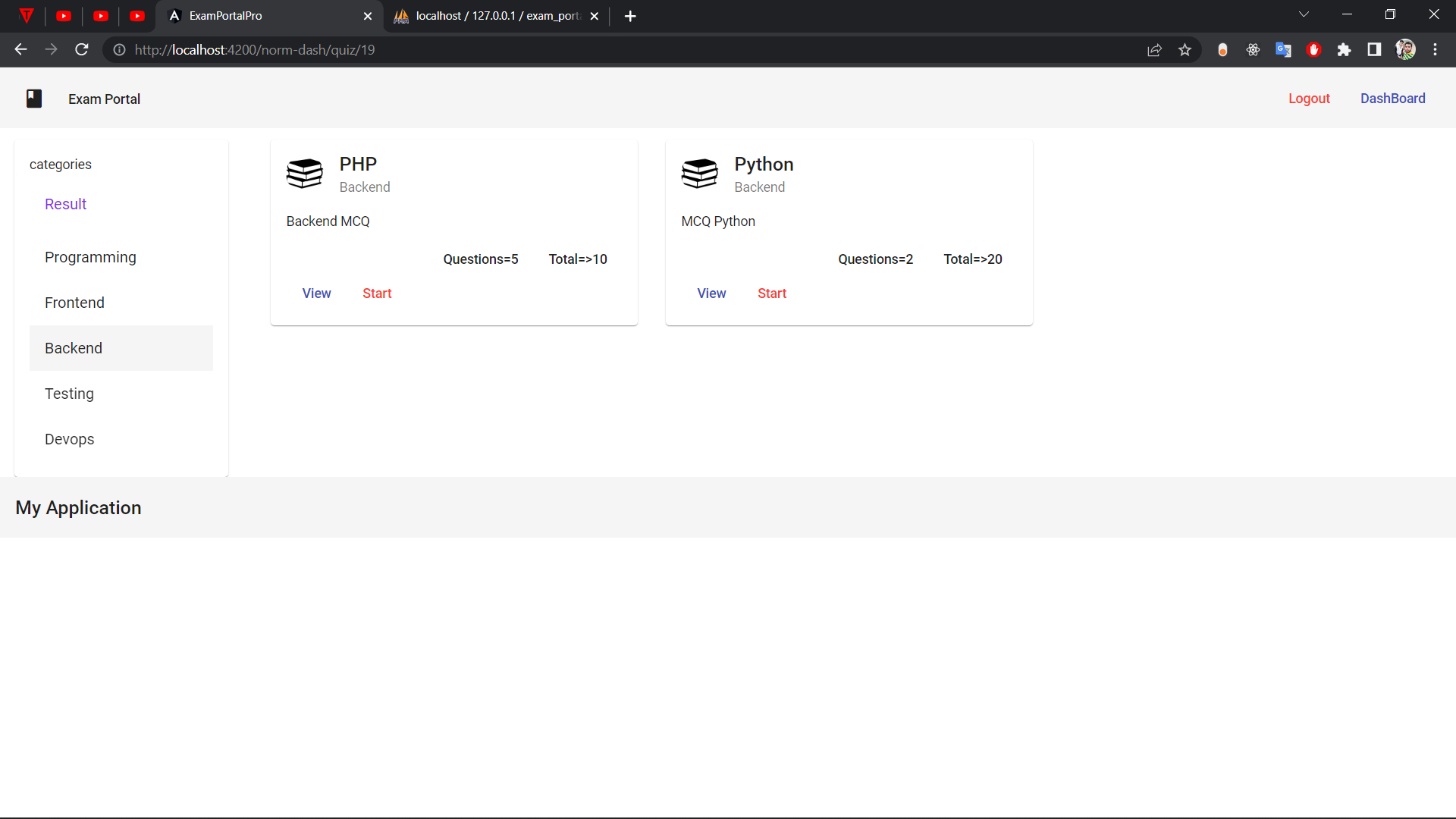 GitHub - apartyagi/online-exam-portal-frontend: Created a website using Angular and Spring Boot ...